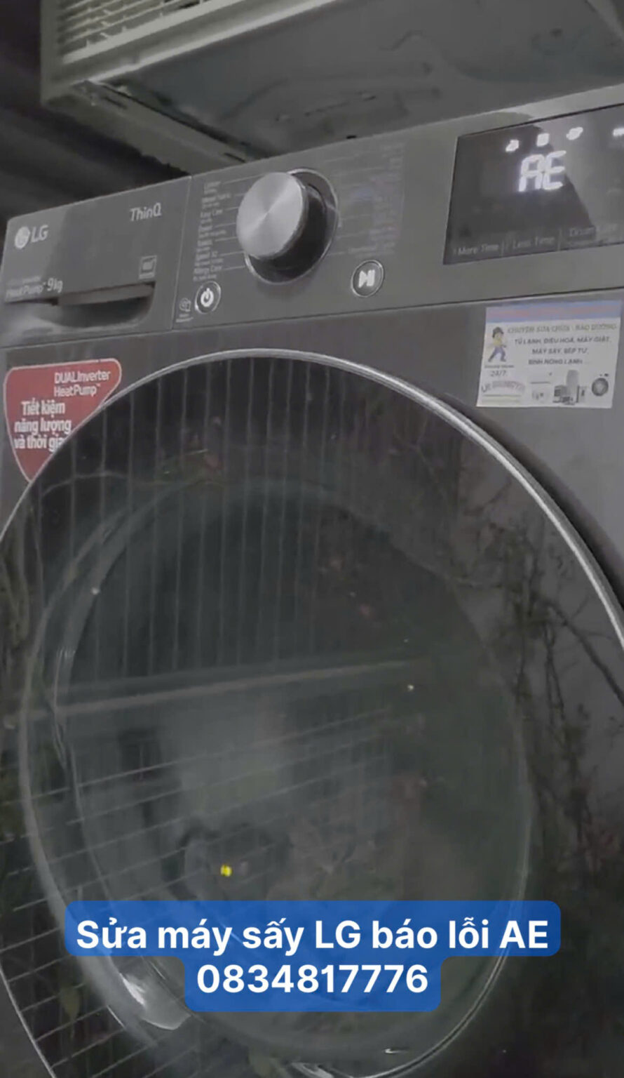 Máy sấy LG báo lỗi AE - 5 Cách khắc phục hiệu quả